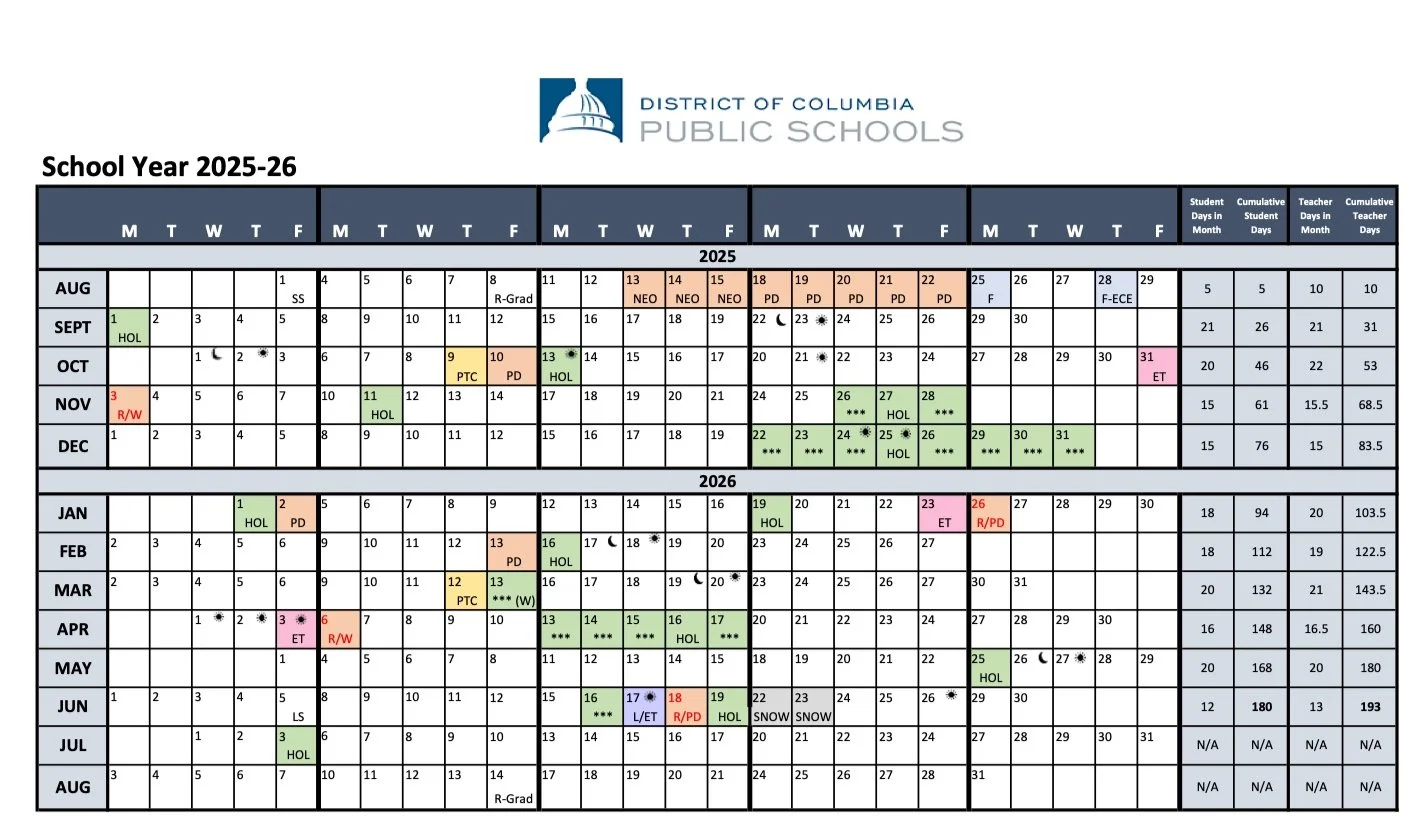 DCPS Calendar — Hyde Addison Elementary School